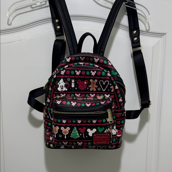 Disney | Bags | Disney Black And Green Backpack With Red Accents | Poshmark